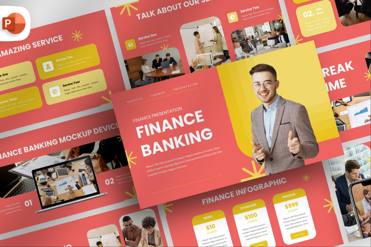Finance Banking Presentation Template | Nulivo Market